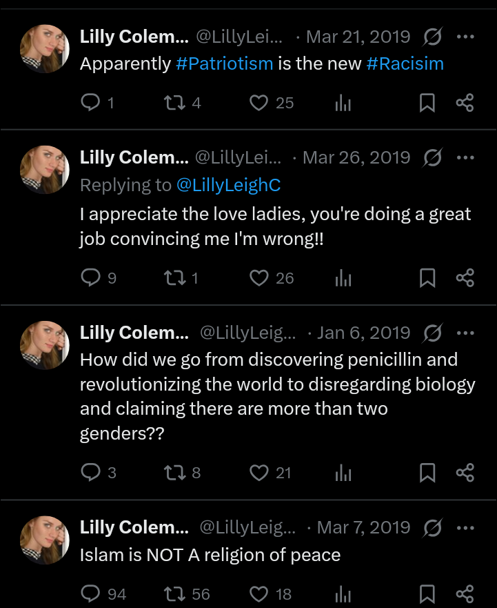 Understanding the hate of Lilly Leigh Gaddis Coleman. A case study in ...